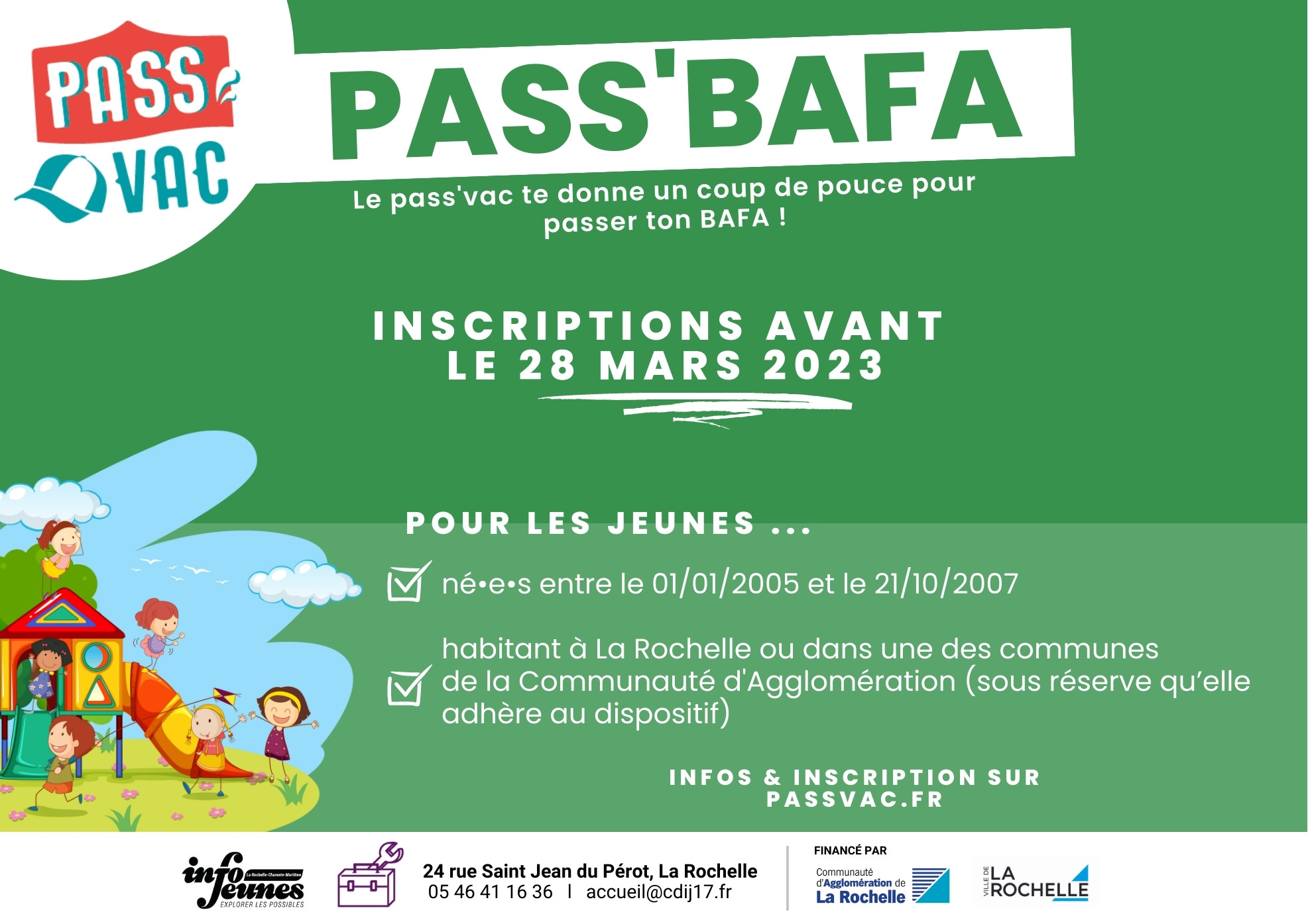 PASS’BAFA 2023 – Mairie de Croix-Chapeau